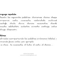 Mis materiales: Ejercicios para articular el fonema /ch/