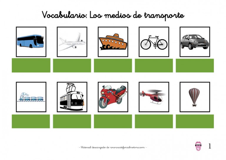Cuaderno Didáctico Vol. 4 - Los medios de transporte - Estefanía Brotons