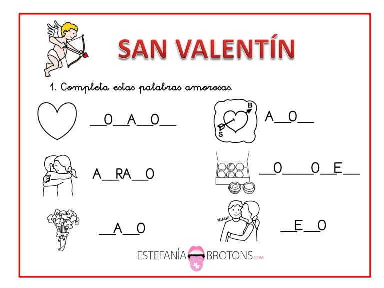 San Valentín en el Aula de Audición y Lenguaje | estefaniabrotons.com